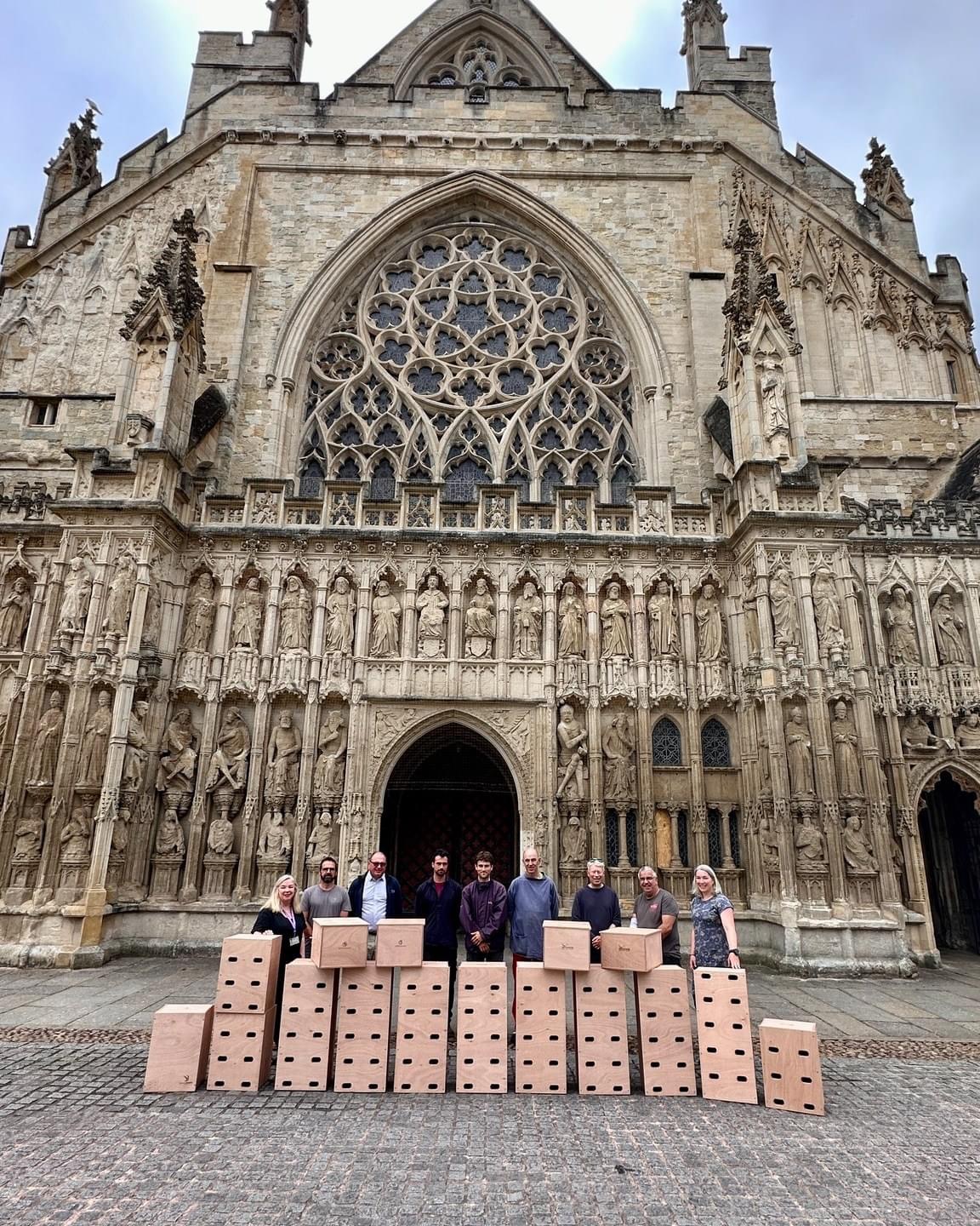 Exeter Cathedral’s swift boxes are now in situ! - Orbis Ecology